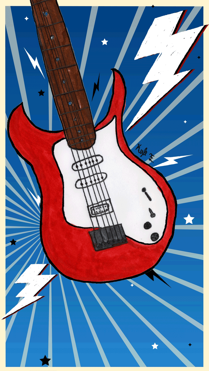 Rockin Guitar (POD) – Shop.MDAnderson.org