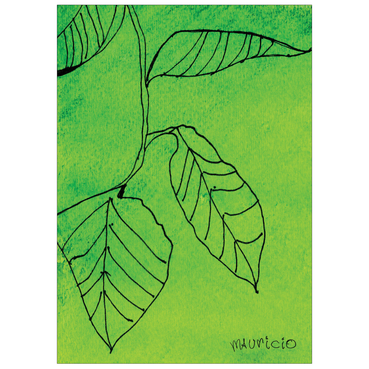 Leaf Line Art (POD) – Shop.MDAnderson.org